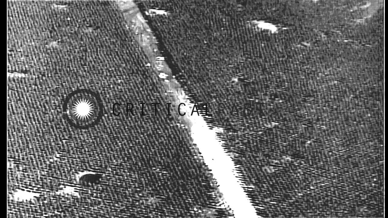 A runway strip under construction by Seabees at Banika Island during ...
