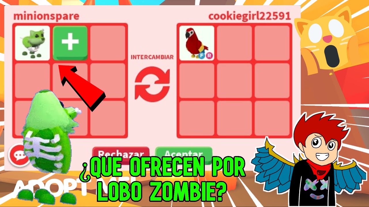 ¿QUE OFRECEN POR LOBO ZOMBIE?/🐺🧟/TRADES/JUEGOS/ROBLOX/ADOPT ME - YouTube