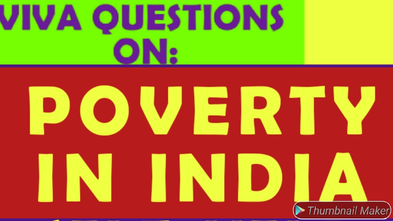 VIVA QUESTIONS ON POVERTY IN INDIA#InShot, #VIVA BASED QUESTIONS ON ...