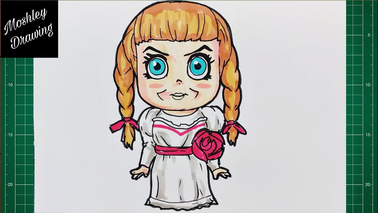 How to Draw Chibi Annabelle Doll - YouTube
