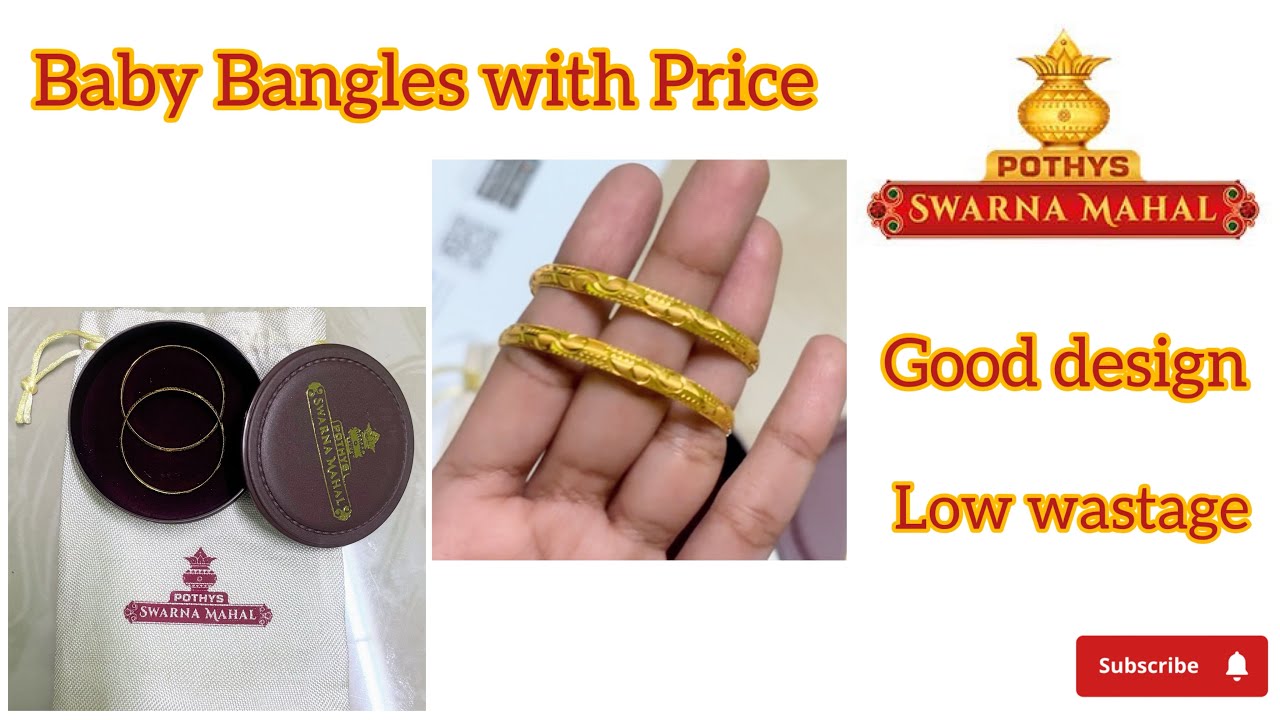 Pothys Swarnamahal bangles | gold baby bangles with price #pothys # ...