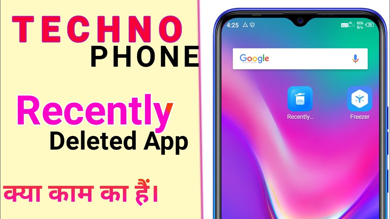 Recently Deleted App In Tecno Phone | Tecno Phone setting | Tecno ...