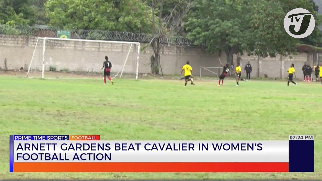 Arnett Gardens beat Cavalier in Women's Football Union - YouTube