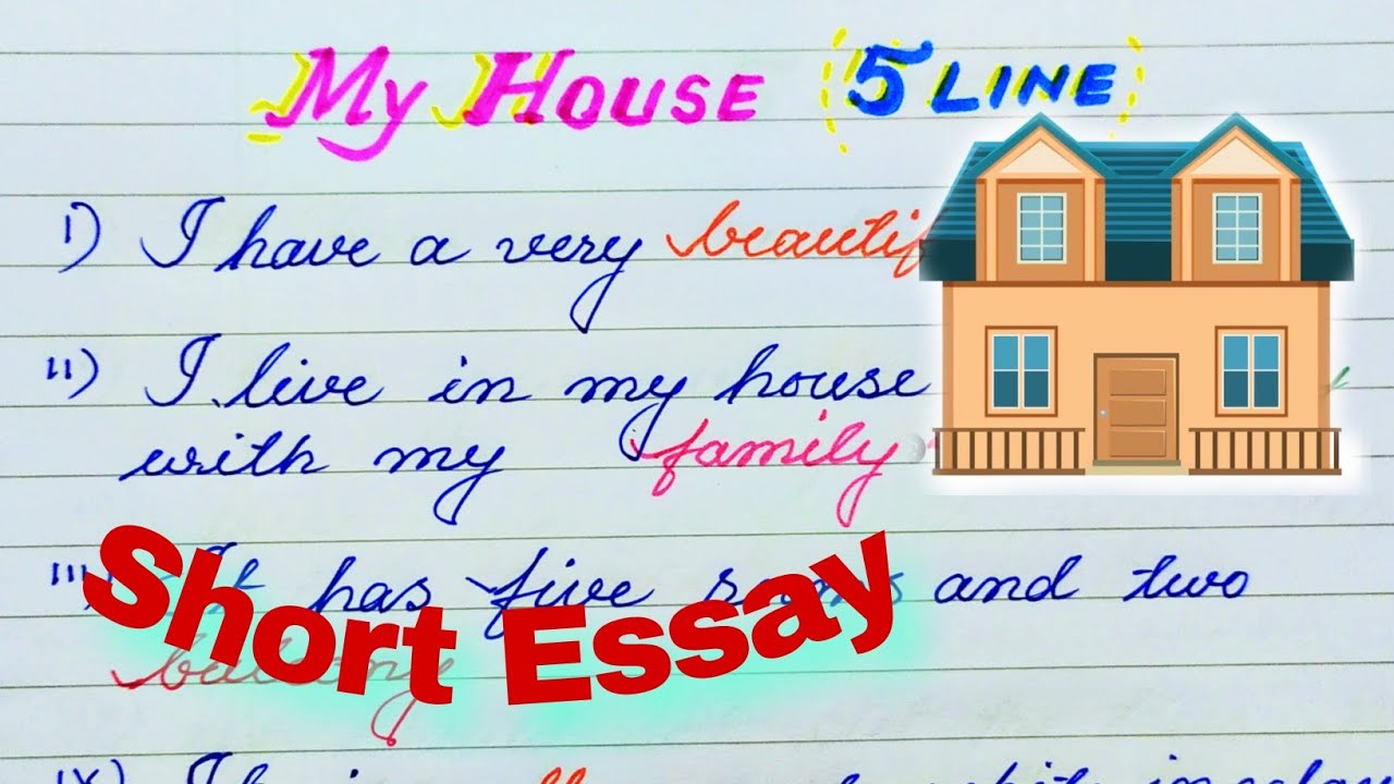 write five lines on my house | my house essay in english | short ...