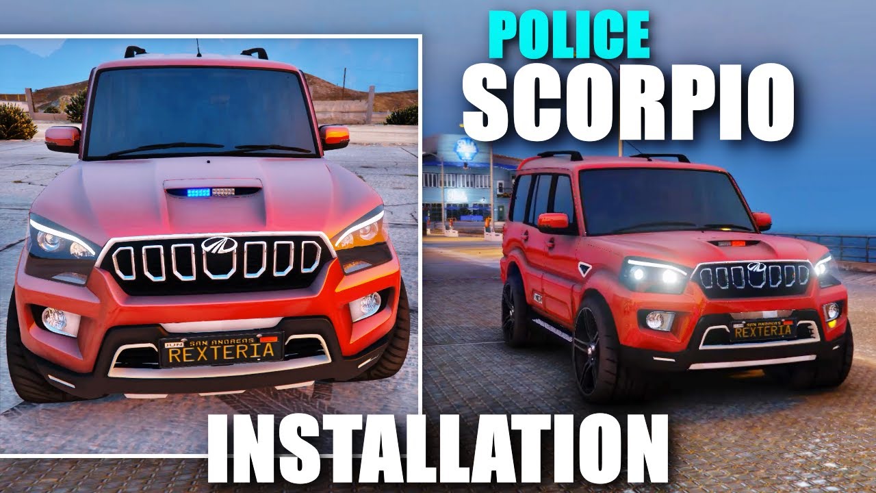POLICE SCORPIO installation MODIFIED SCORPIO GTA 5 MODS POLICE LIGHT ...