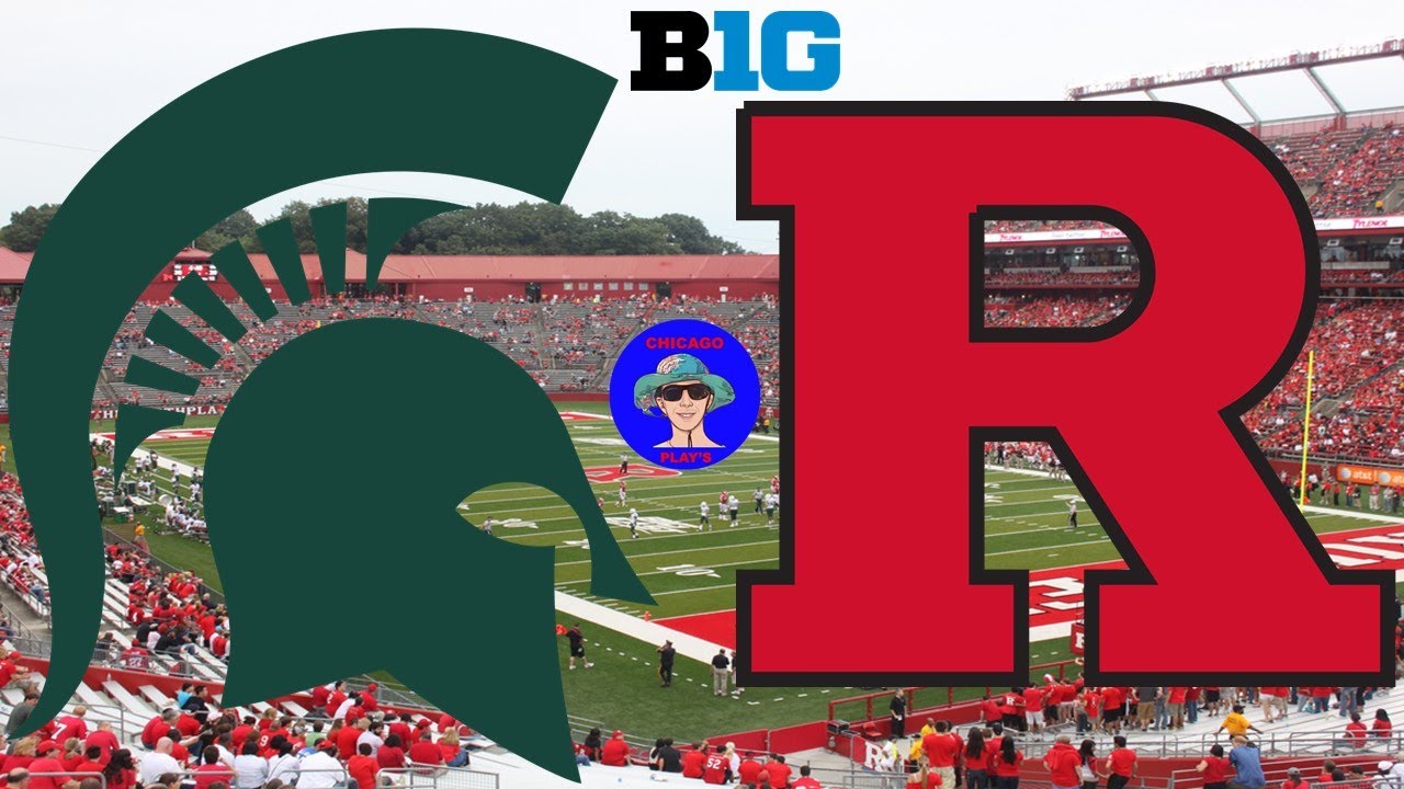 MICHIGAN STATE vs RUTGERS BIG TEN FOOTBALL LIVE PLAY-BY-PLAY - YouTube