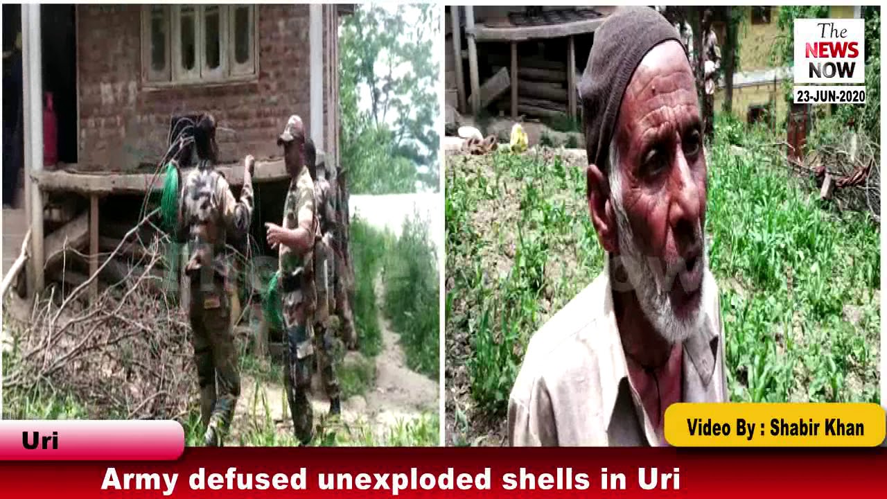 Army defused unexploded shells in Uri - YouTube