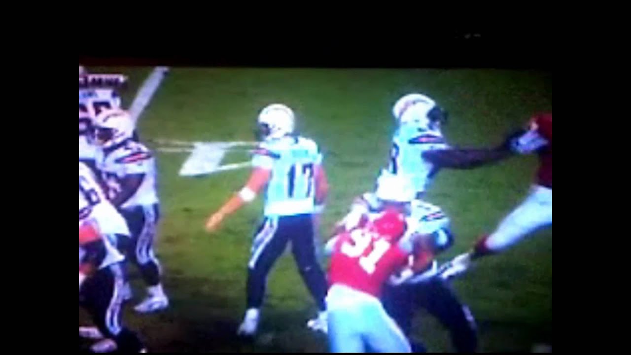 Chargers Vs Chiefs. Phillip River gets mad at teammates. - YouTube