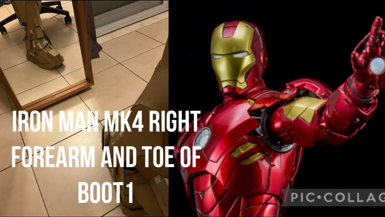 Iron man MK4 | right forearm and toe of boot 1 - YouTube