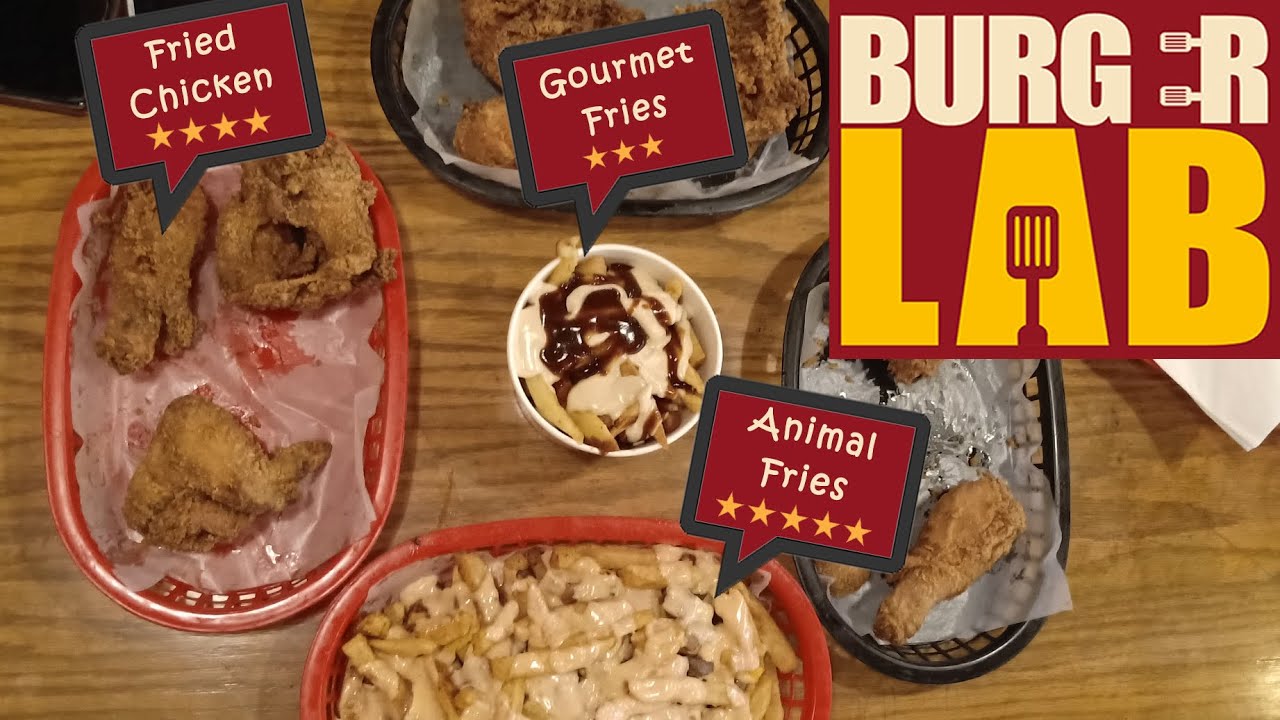 Animal Fries, Gourmet Fries and Fried Chicken at "Burger LAB" - YouTube
