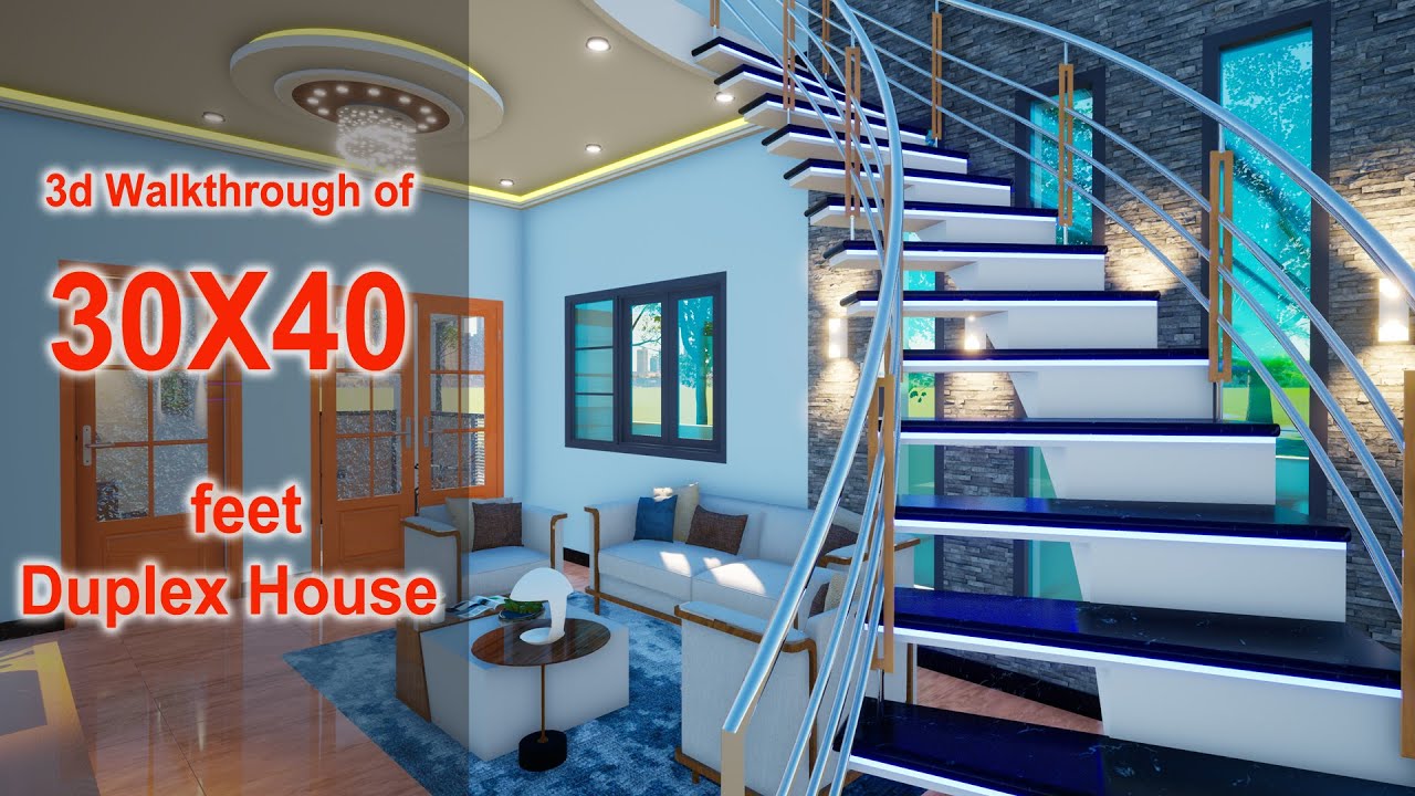 30*40 duplex house plan - 3 bedroom duplex house design - manis home ...