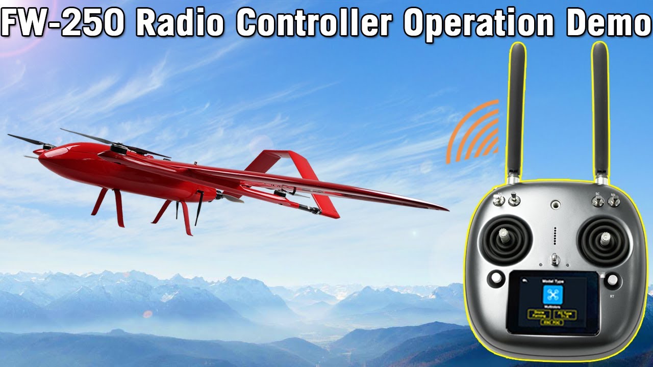 YANGDA VTOL FW250 Radio Controller Operation Demo - YouTube