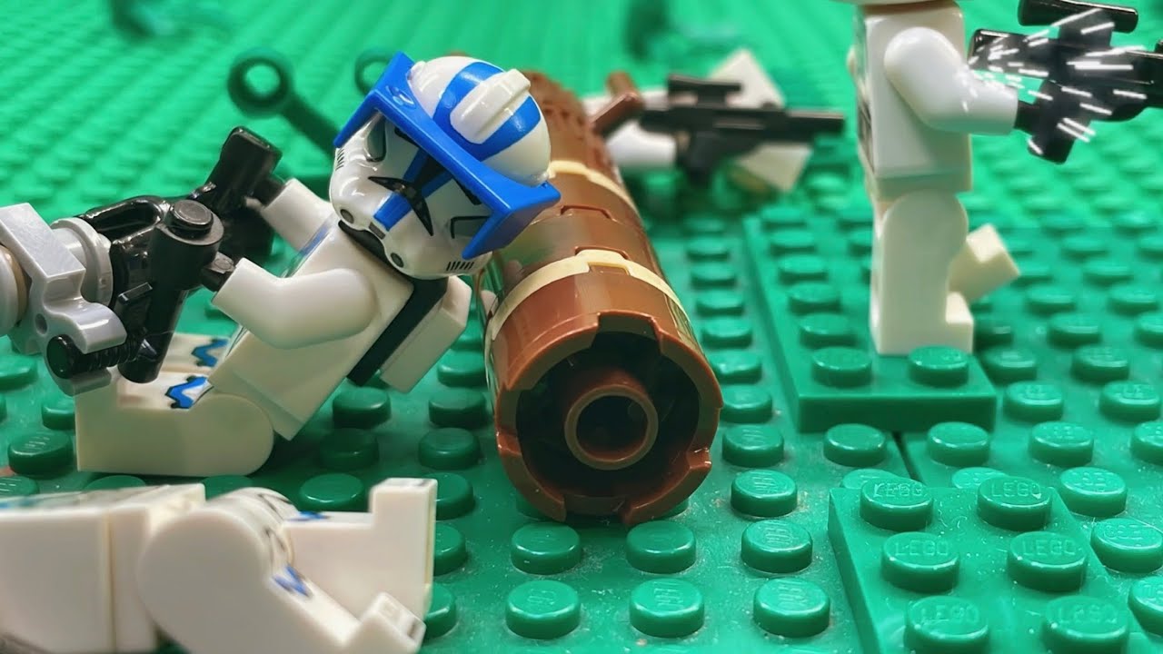 The Clone Mini gunner| a lego Starwars stop motion film # ...