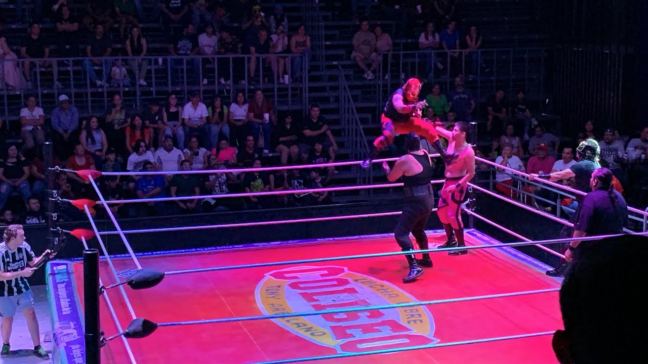 Blue Rocket Jr y Black Asteroth vs Kenji y Guerrero Dragón (segunda y ...