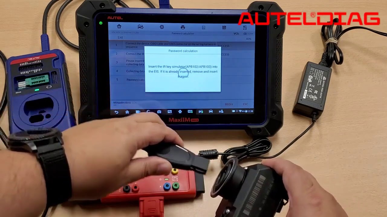 How to Use the Autel G-Box for Mercedes work with IM608 - YouTube