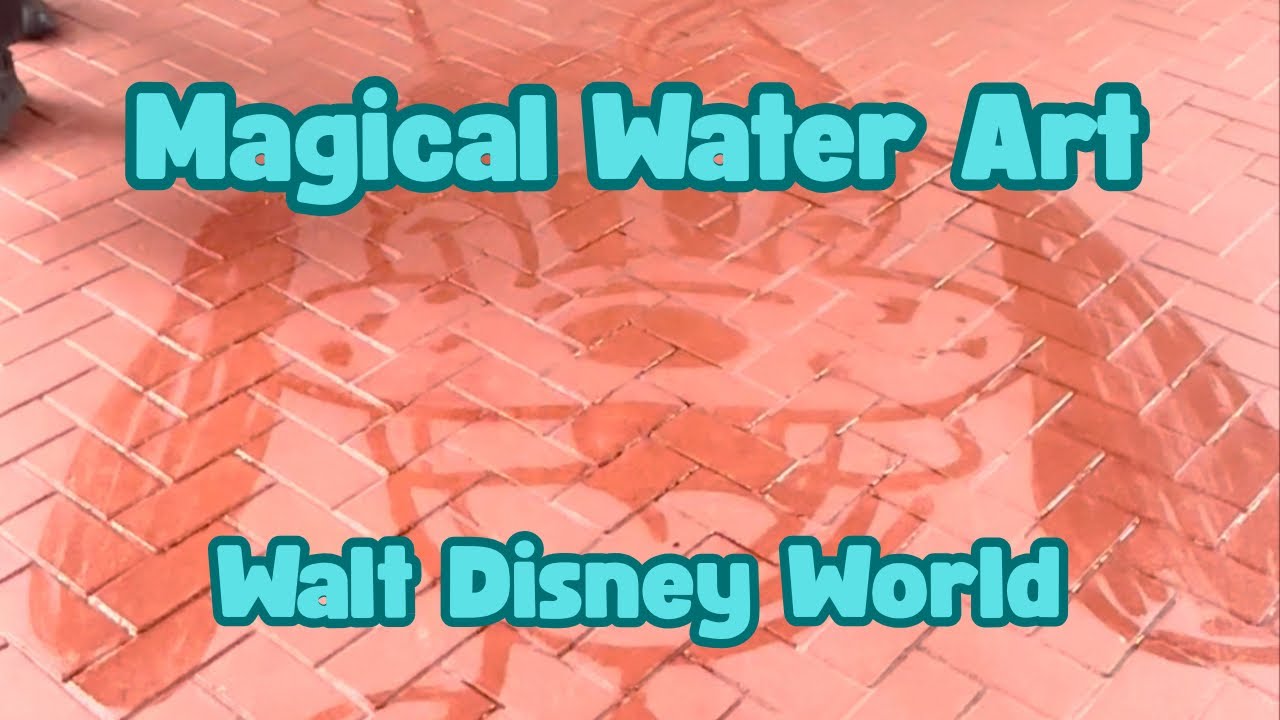 Walt Disney World Character Water Art -Watching Animation Come To Life ...