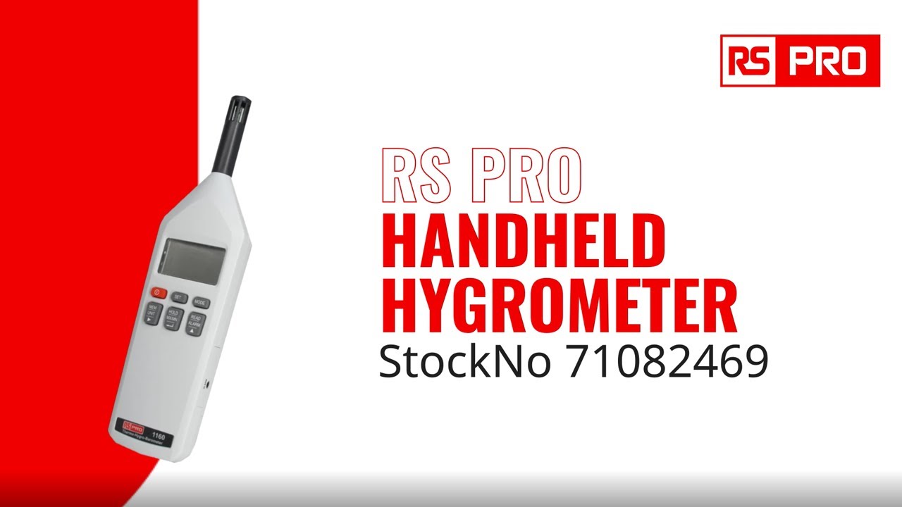 RS PRO 1278296 - RS1160 Handheld Hygrometer (71082469) - YouTube