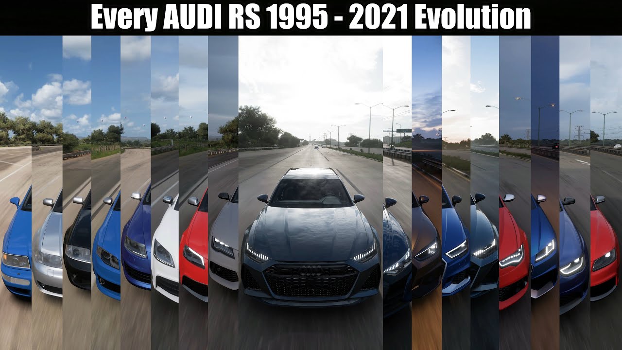 Forza Horizon 5 - Every Audi RS Car Evolution 1995 To 2021 - Audi RS 2 ...