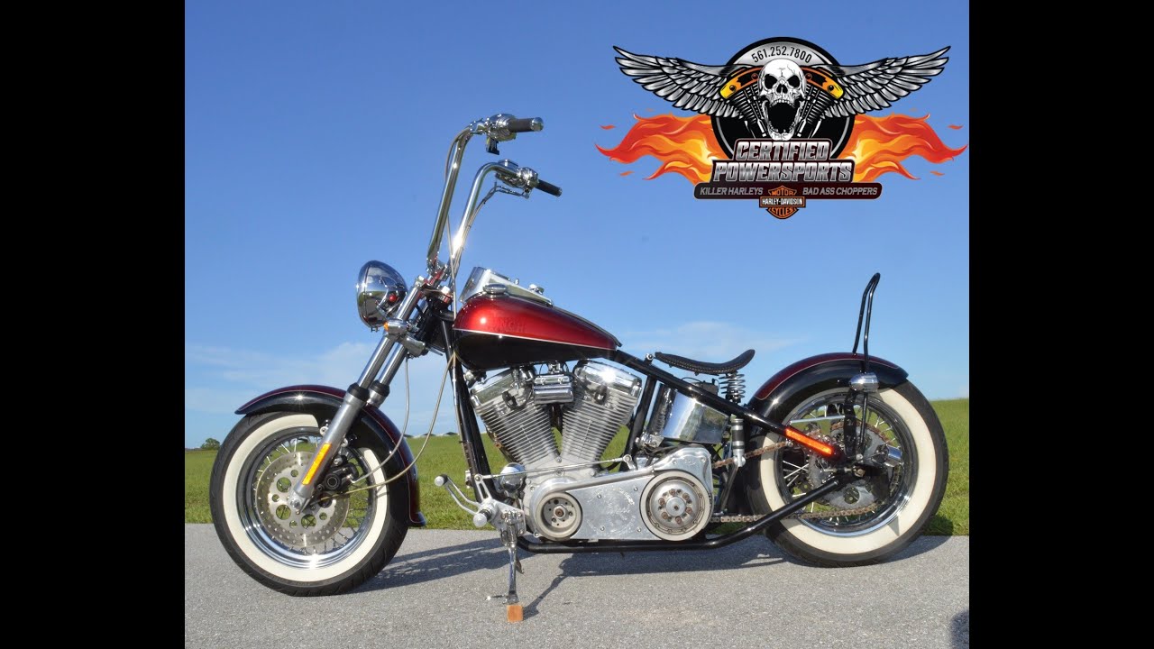 SOLD *** 2008 SUCKER PUNCH SALLY HARLEY BOBBER CHOPPER - YouTube