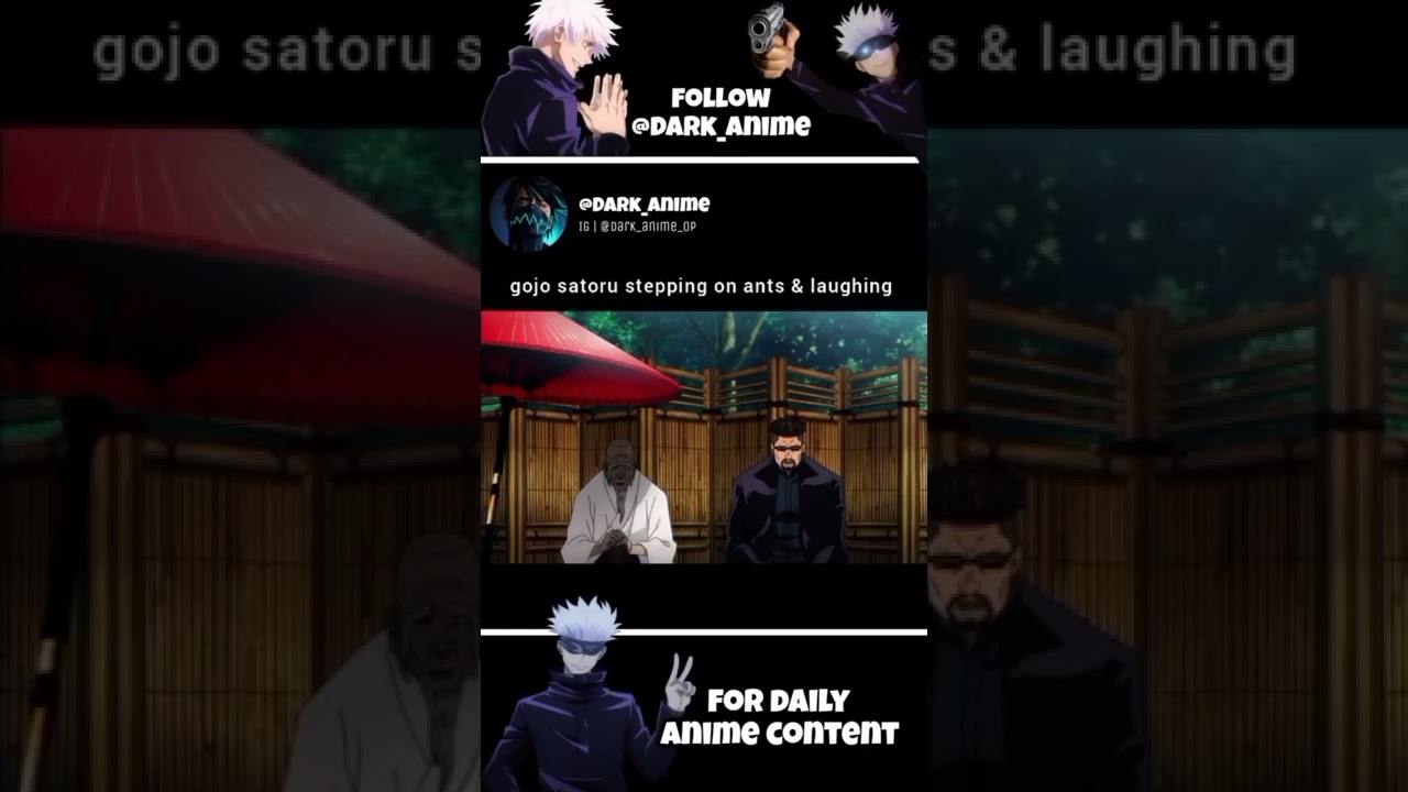 gojo doing his work 😂 #anime #jujutsukaisen #shorts - YouTube