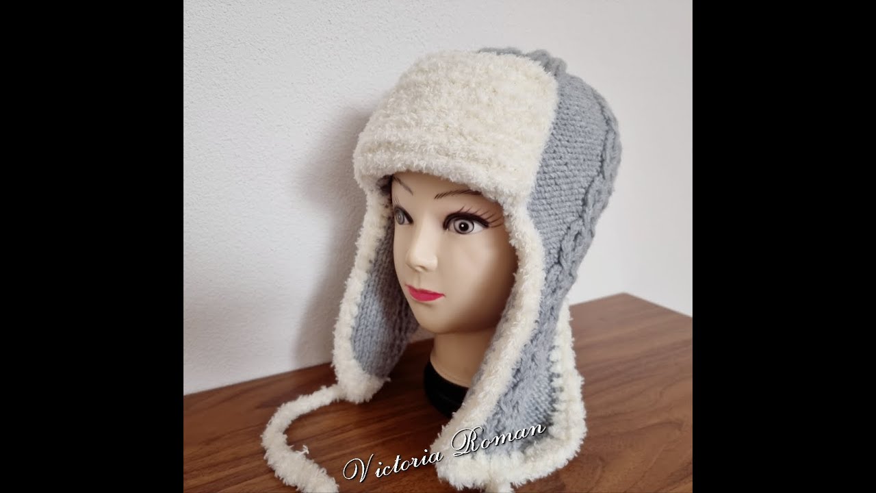 Tutorial.Caciula Ruseasca cu urechi - YouTube