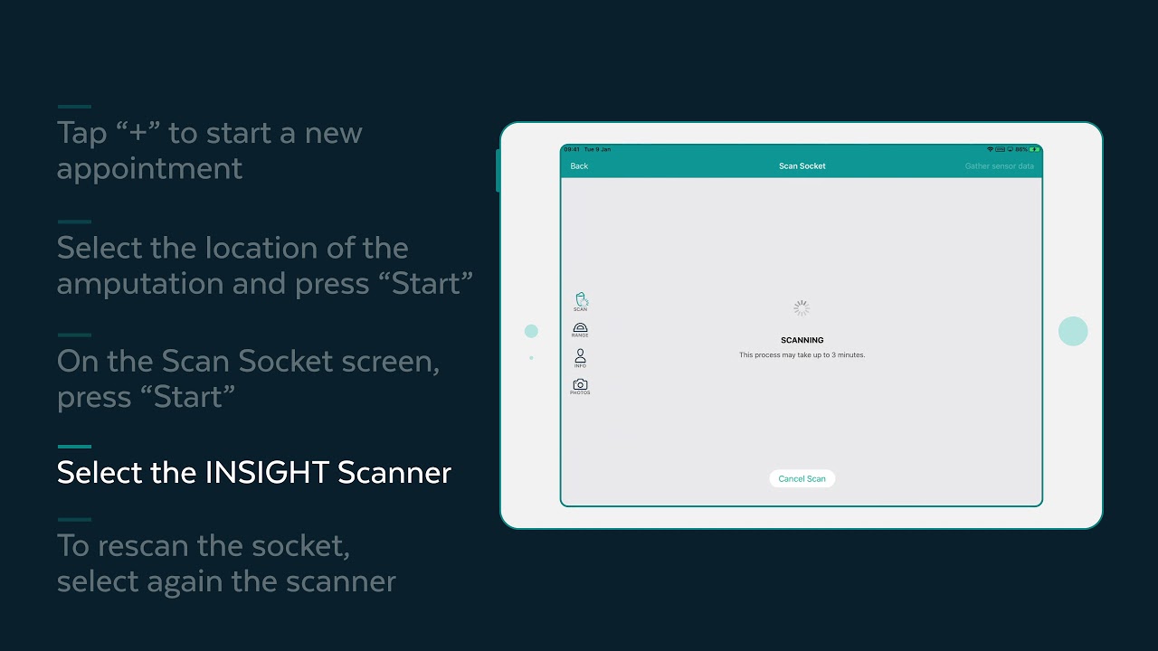 INSIGHT App - Select an Scanner - YouTube
