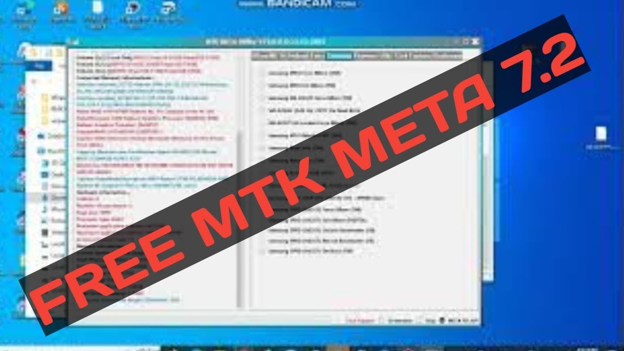 MTK META UTILITY 7.2 - YouTube