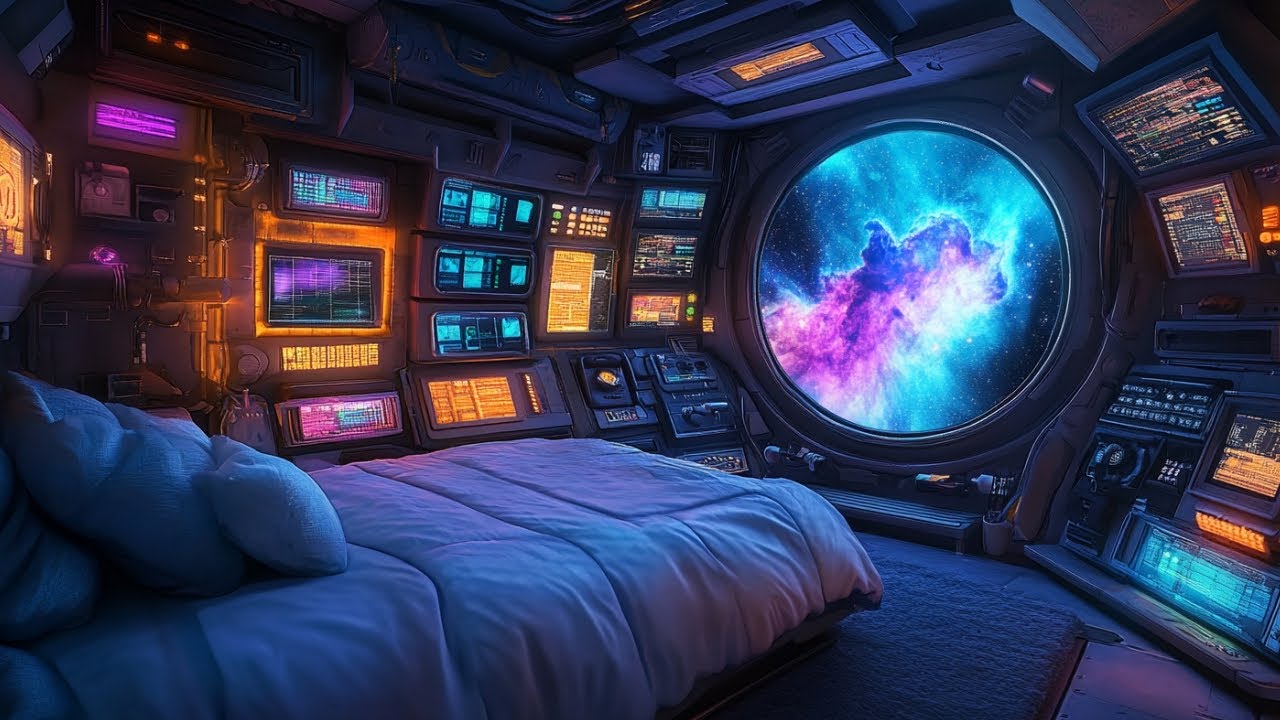 Orbital Space Shelter | Living in Relaxing Space | Soothing Smooth ...