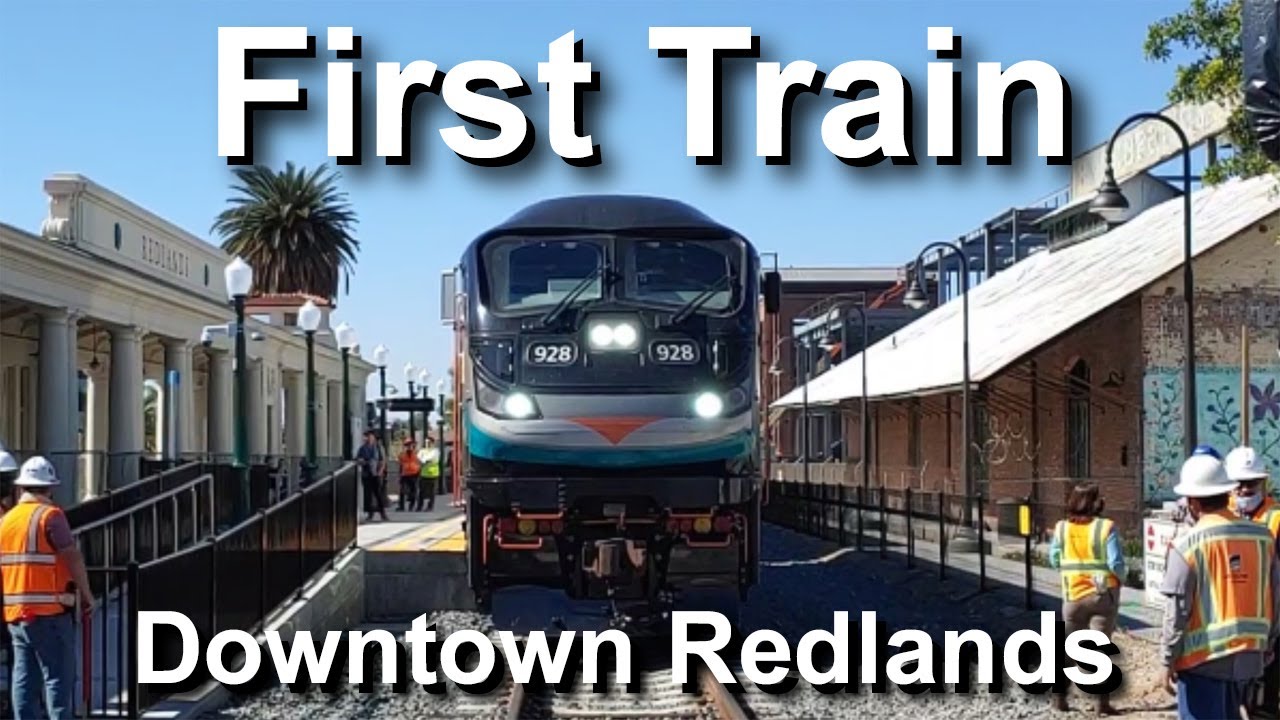 First Passenger Train In Downtown Redlands Since 1937 (For Rail Testing ...