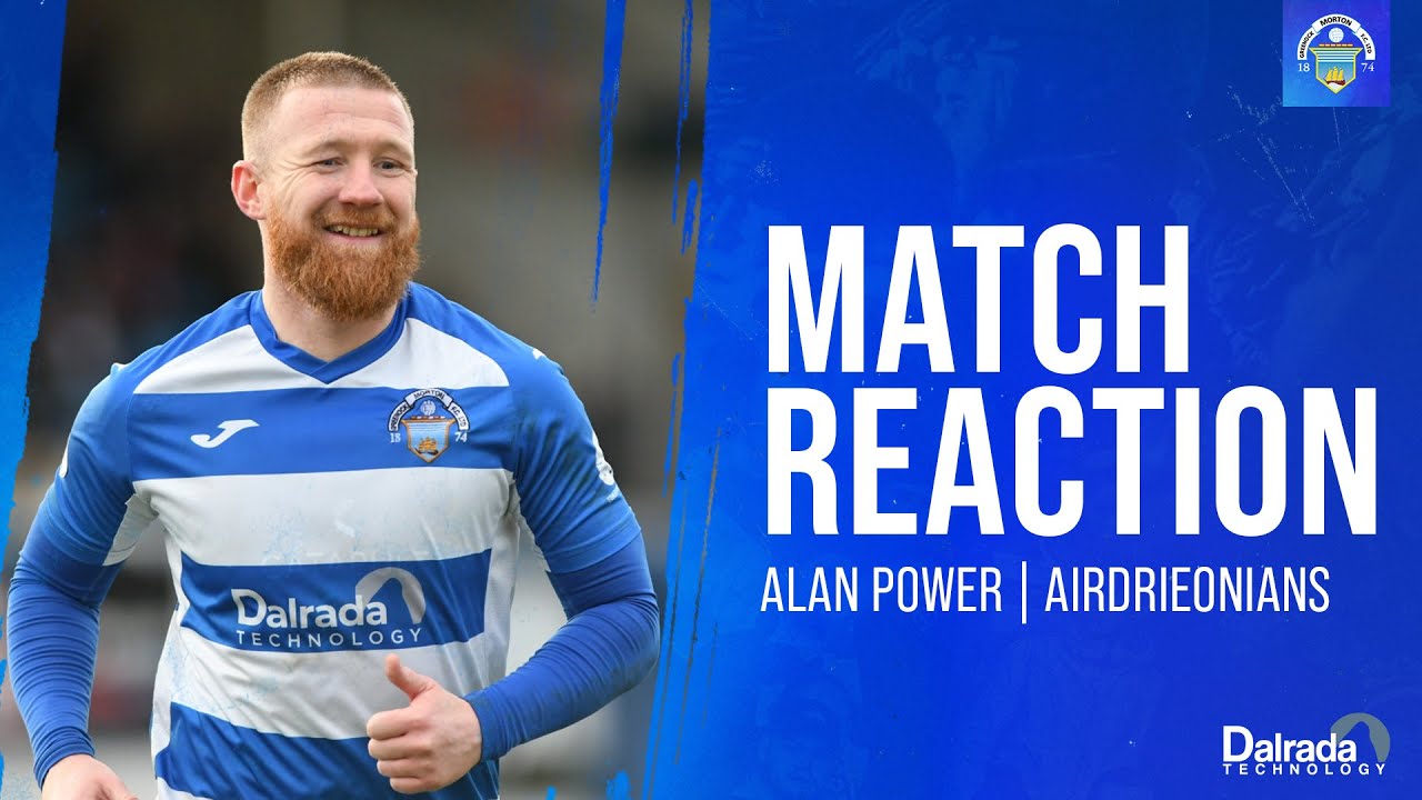 Alan Power | Post Match | Airdrieonians - YouTube