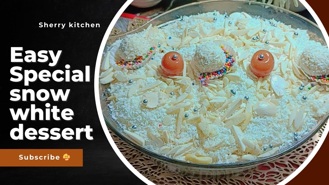 Snow White dessert recipe | snow White pudding | easiest dessert recipe ...