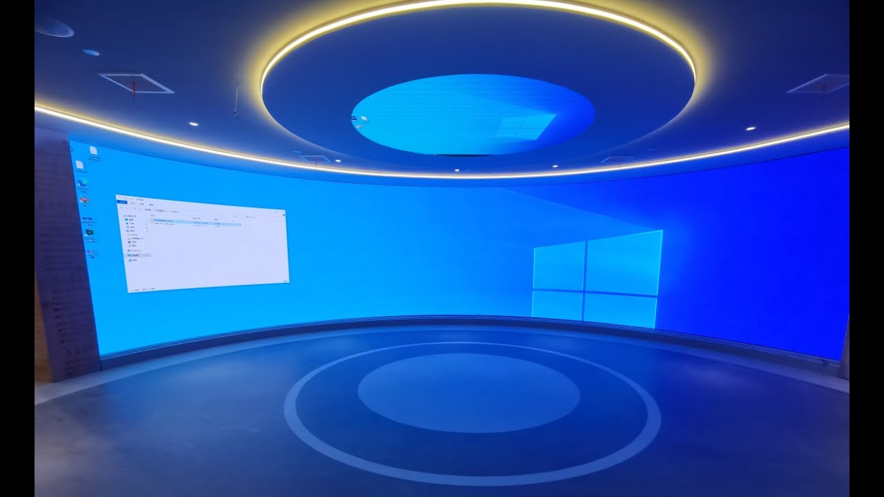 Application of Huidu Technology LED Display Control System in Enterprise Exhibition Hall - YouTube