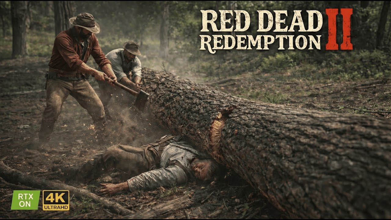 This NPC Actually Cuts Trees Like Real Life in RDR2 | Arthur Morgan ...