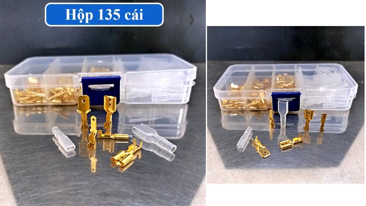 Đầu cos ghim đực cái, cosse relay, cốt dây điện xe máy 2.8 4.8 6.3 mm ...