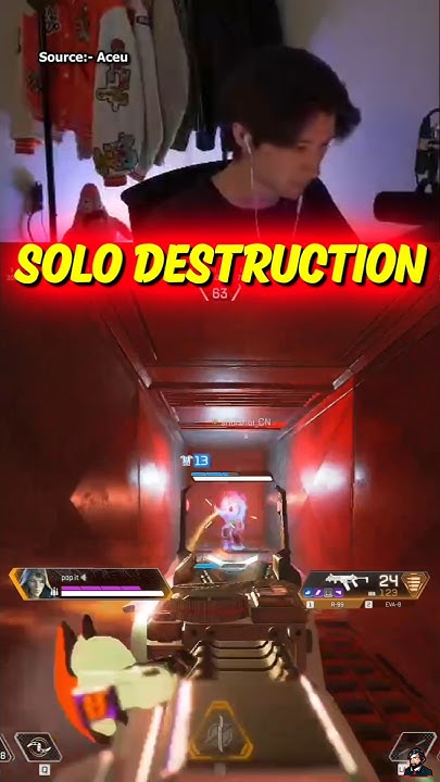 Aceu SOLO Destruction MODE | Apex Legends #apexlegends #shorts - YouTube