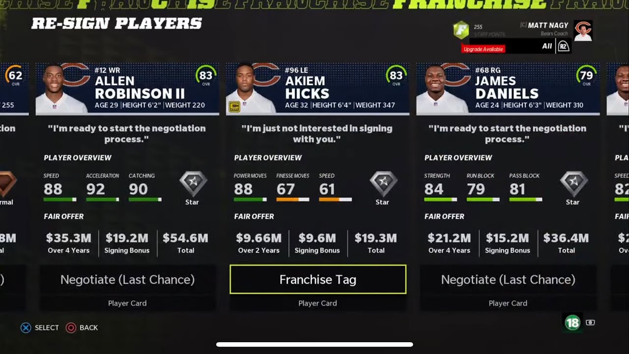 How To Franchise Tag A Player In Madden 22 Franchise - YouTube