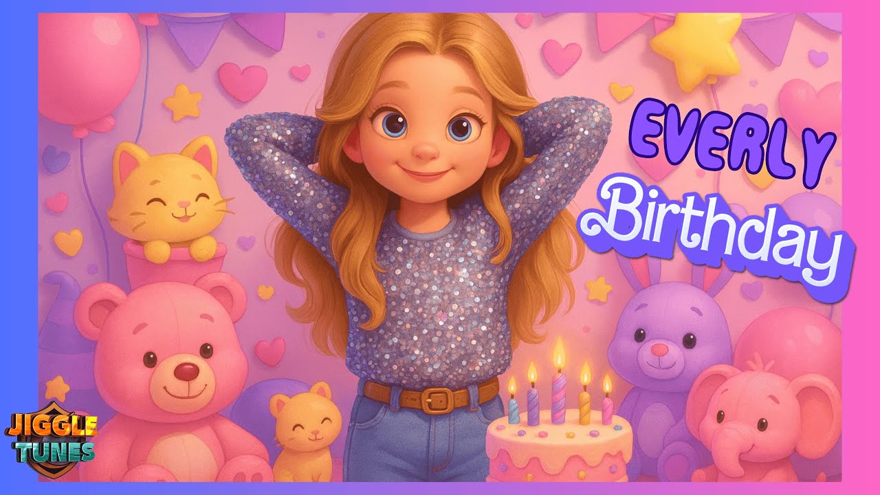 🎉 Happy Birthday Everly! | Cute Birthday Song for Toddlers 🎂 | Sing ...