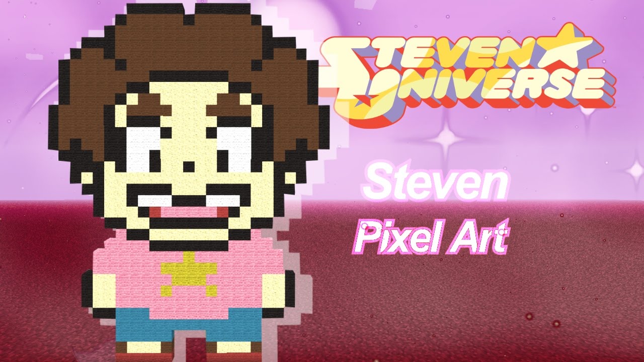 Minecraft tutorial como construir a steven universe pixel art - YouTube