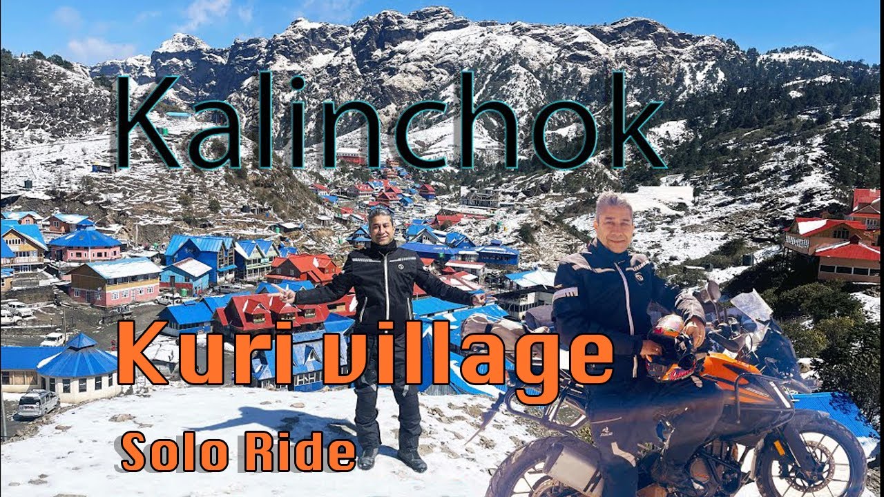 Kalinchok Kuri Village Motovlog. Live Snow fall on the way. - YouTube