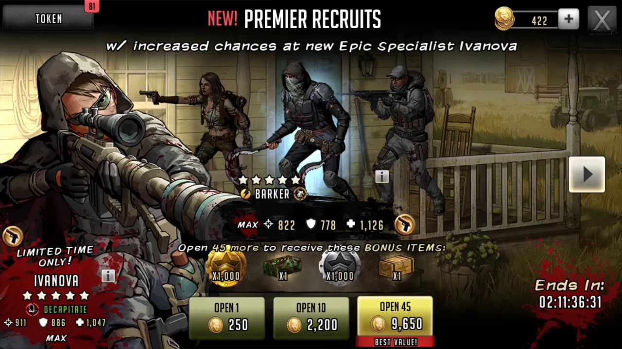 TWD road to Survival HOW TO GET A FREE FIVE STAR Hawk - YouTube