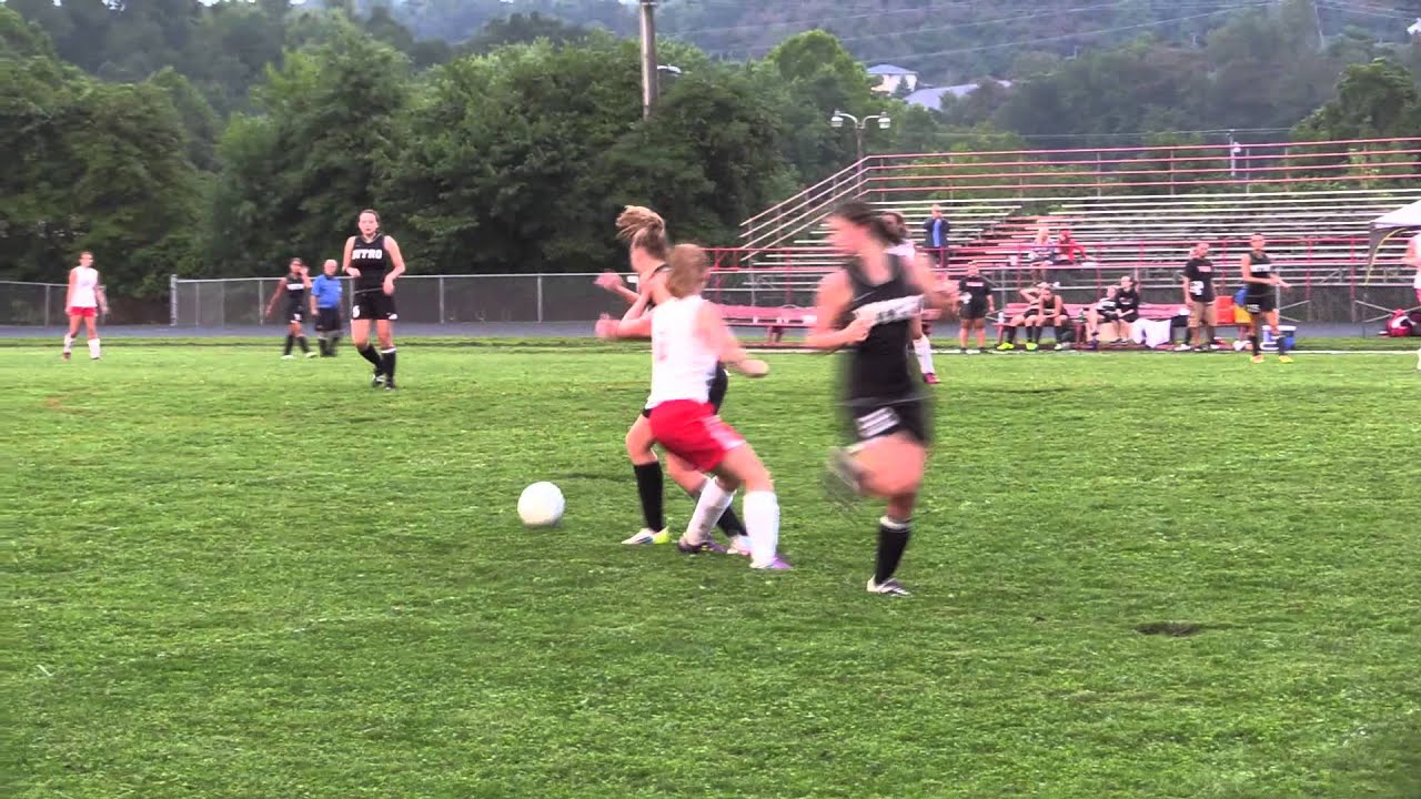 Ten Minutes Of the Poca Lady Dots soccer game v. the Nitro Lady ...