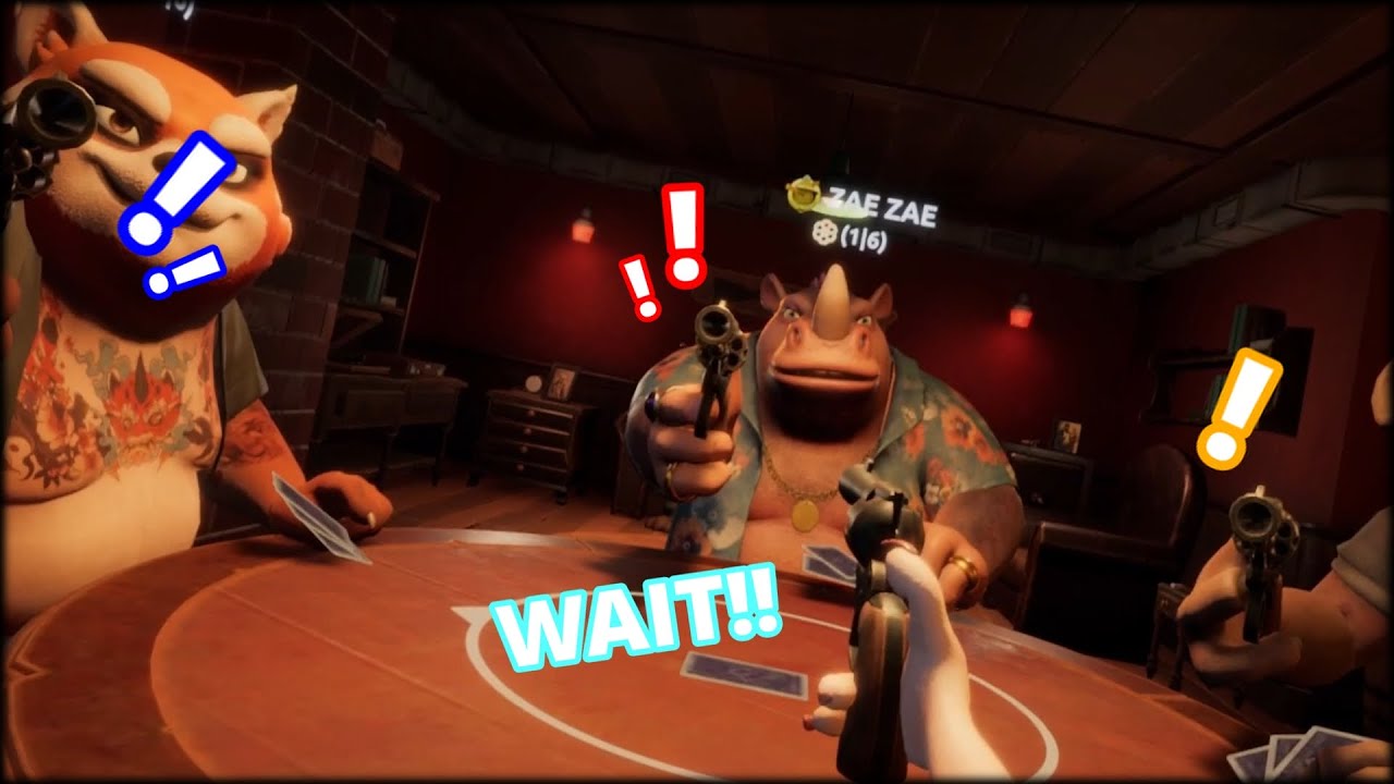 Liar's Bar - as the bunny character dont look down (Funny Moments ...