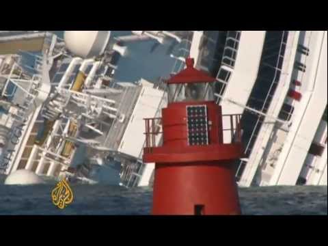 SHOCKING Cruise ship tilts 90 degrees - YouTube