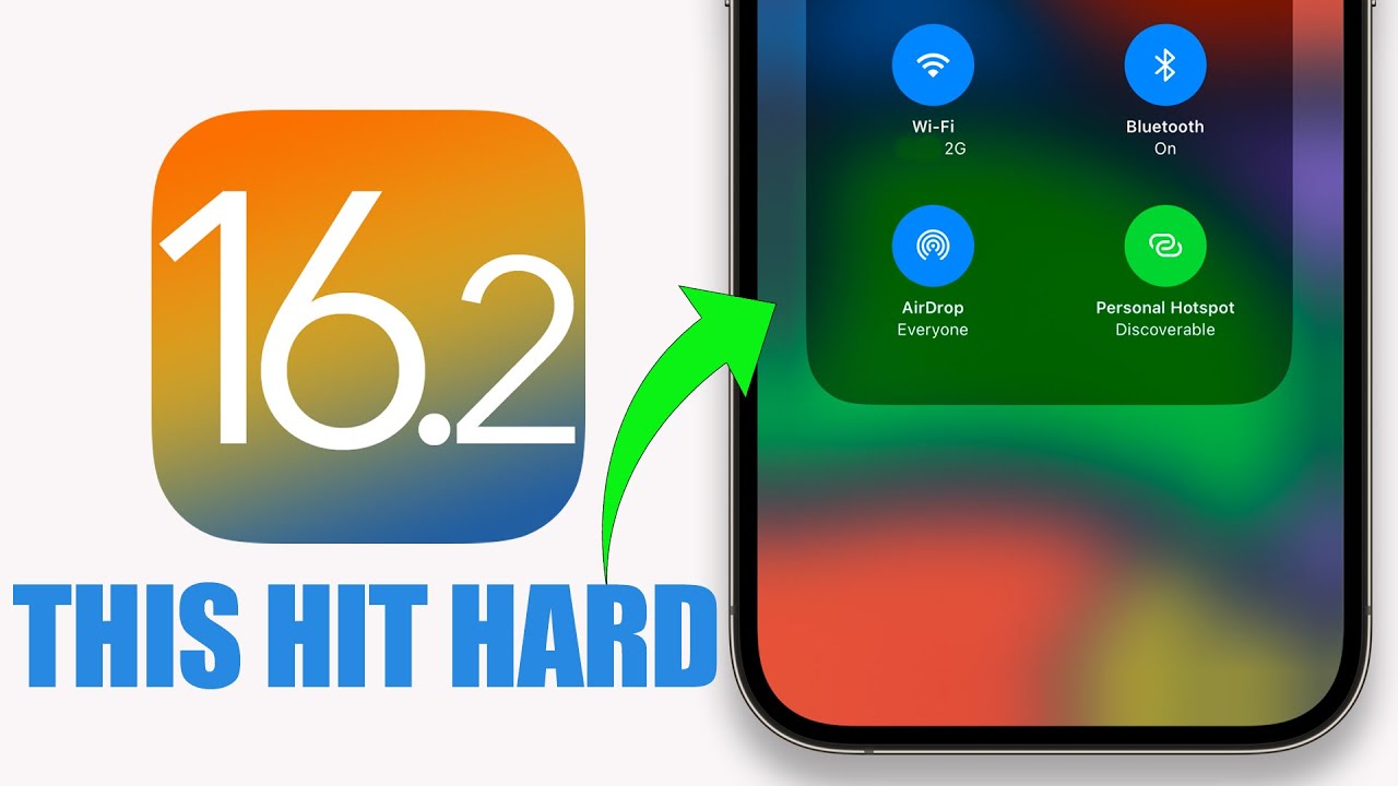iOS 16.2 - First Change in Years ! - YouTube