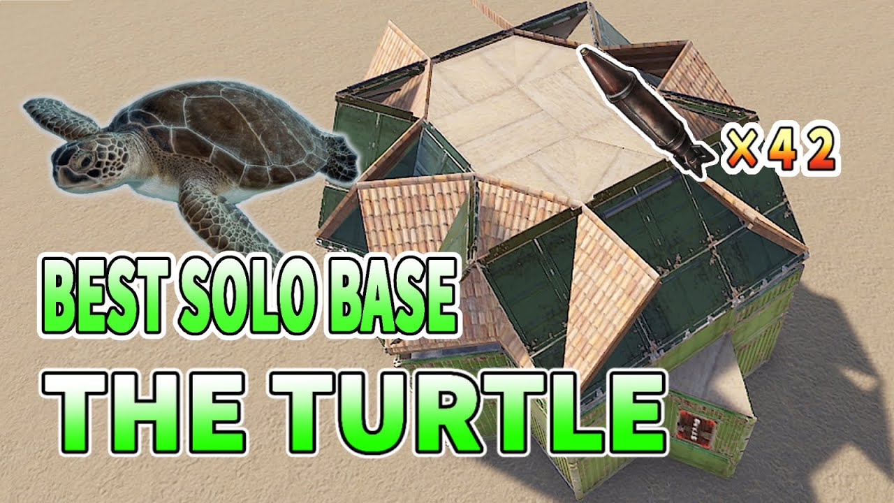 The Turtle - BEST SOLO DUO BASE / 5 Bunker - RUST 2023 Base Design ...