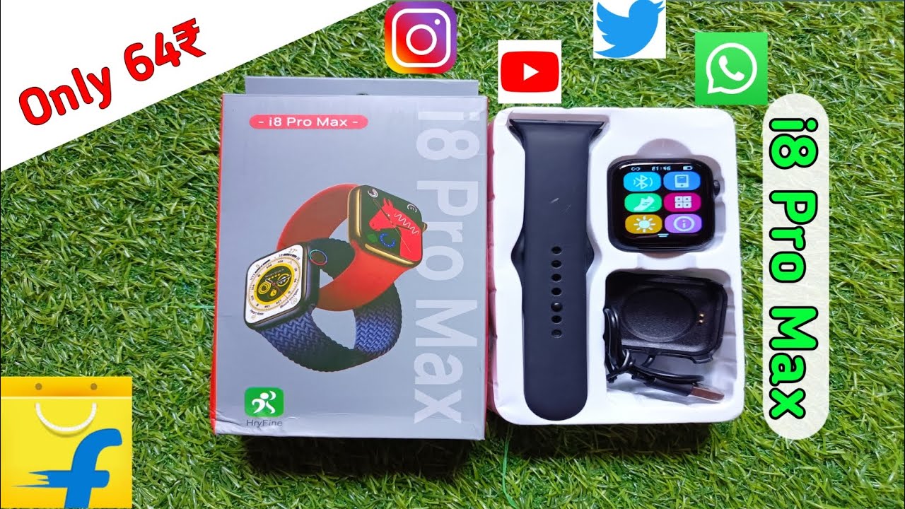 i8 Pro Max Smartwatch Unboxing And Review | i8 Pro Max| i8 Pro Max ...