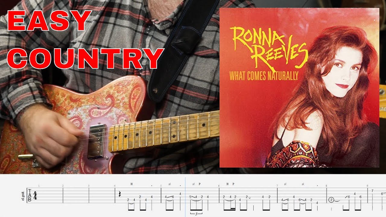 Easy Country Guitar Solo - Ronna Reeves - It Only Hurts When I Laugh ...