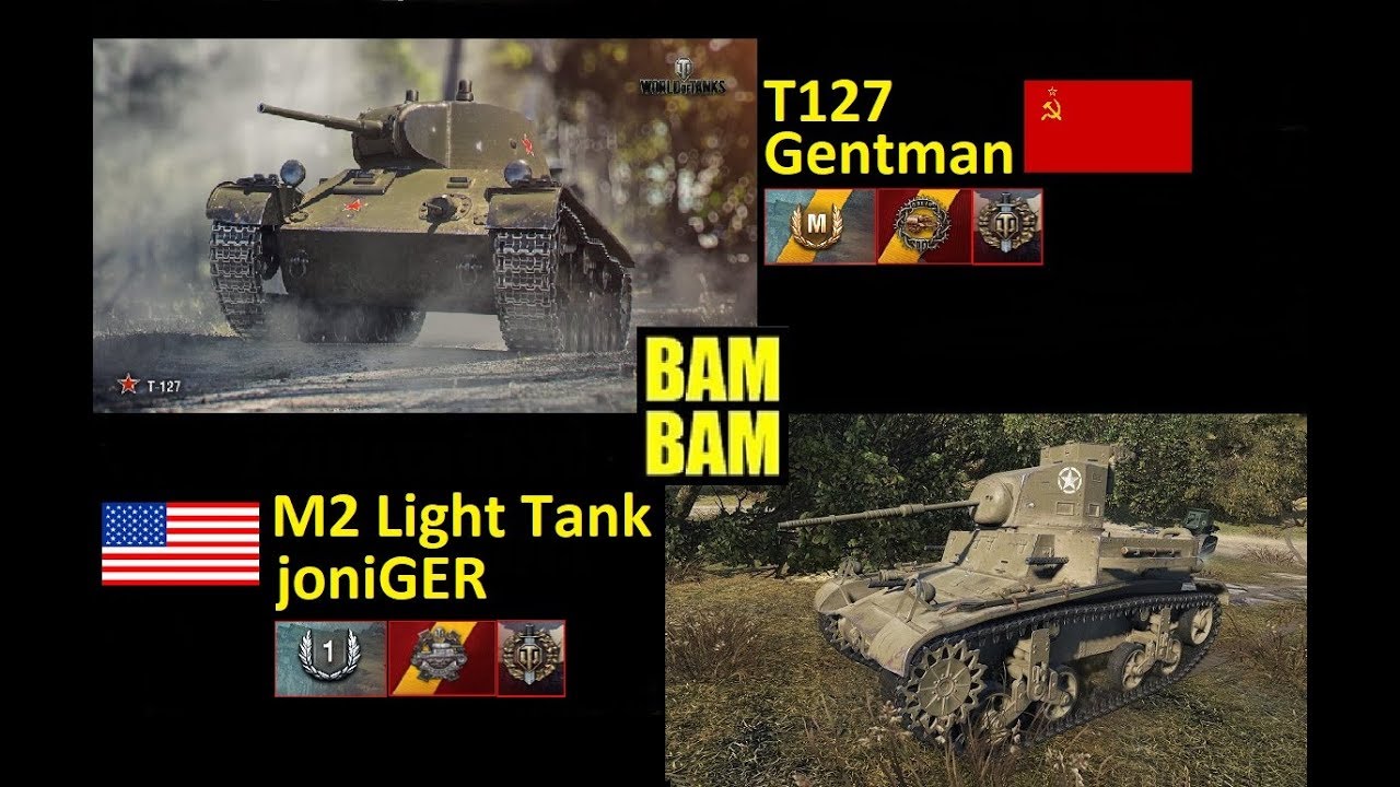 World of Tanks Gast-Replay 0360 (deutsch) Tier 1 - 3 - T127 + M2 Light ...