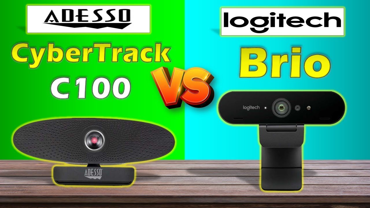 ADESSO CYBER TRACK C100 VS LOGITECH BRIO - YouTube