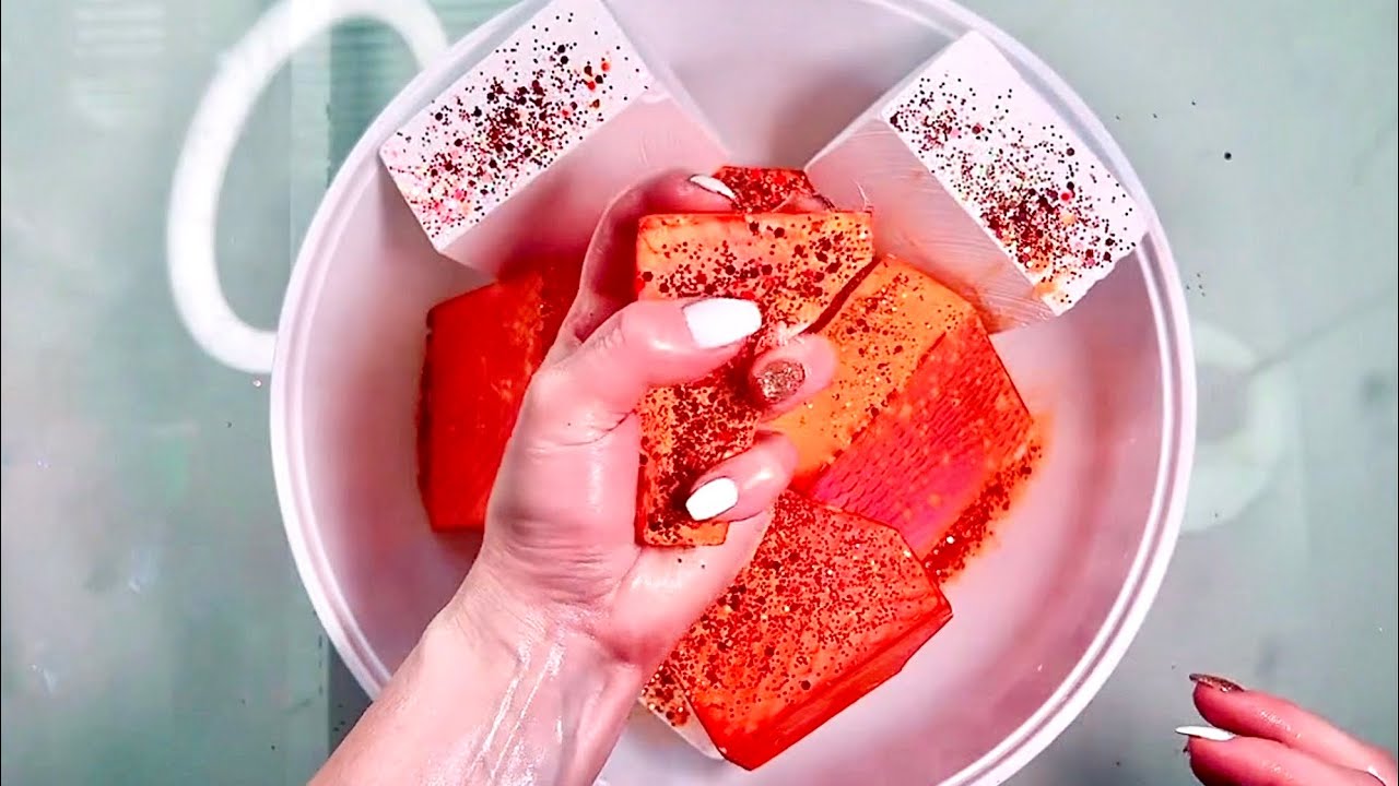dyed gym chalk + pj fresh blocks 🧡 ️ - YouTube